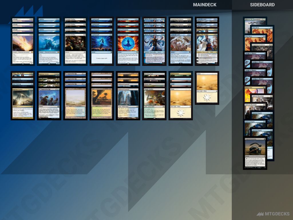 Modern Bant Control deck by Riccardo Biava • MTG DECKS