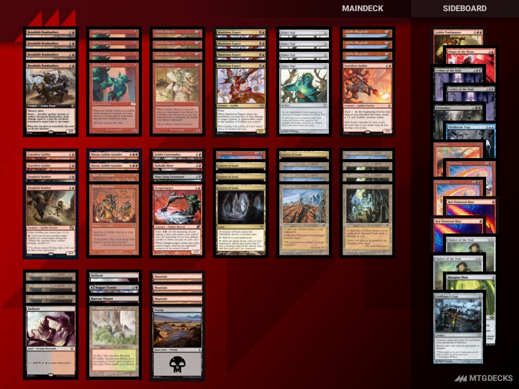 Legacy Goblins deck by Stephan Hossann • MTG DECKS