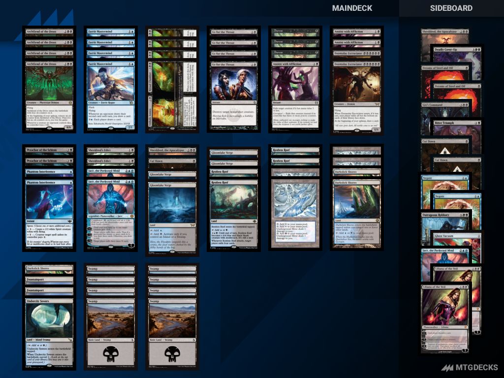 Standard Dimir Demons deck by Ashlie DeRossett • MTG DECKS