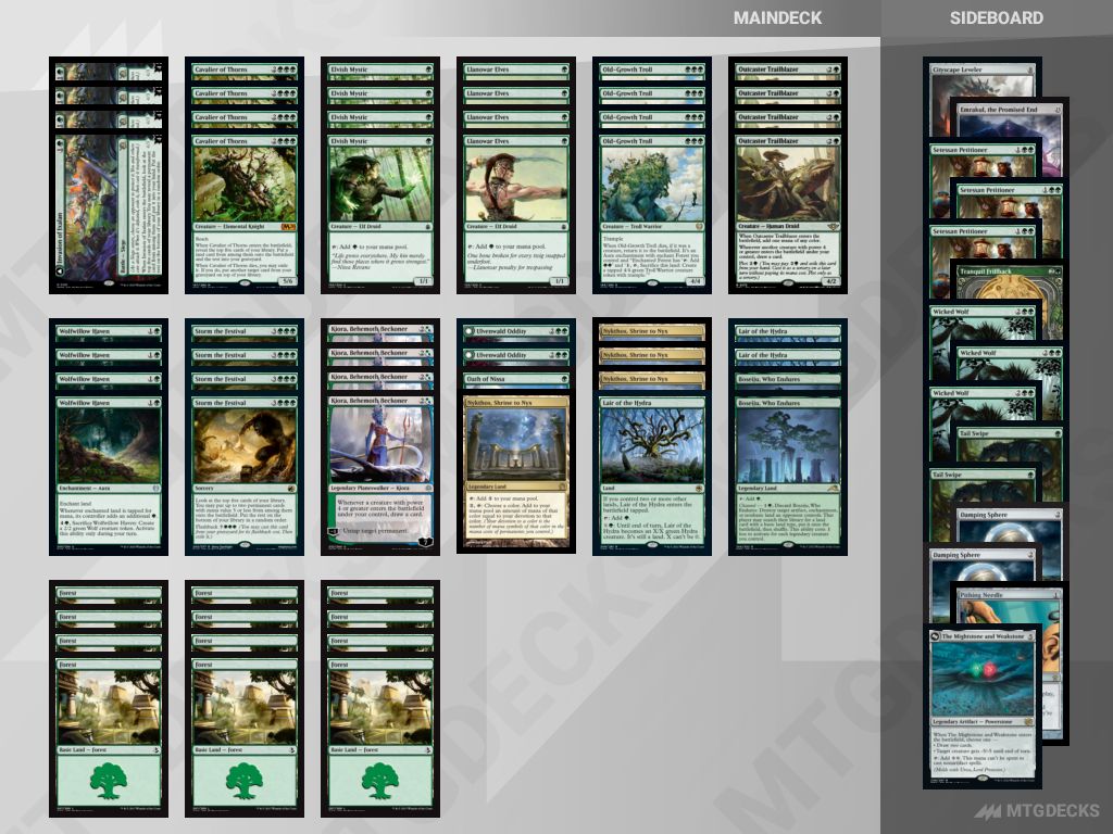 Pioneer Green Devotion deck by VitorCarvalho01 • MTG DECKS