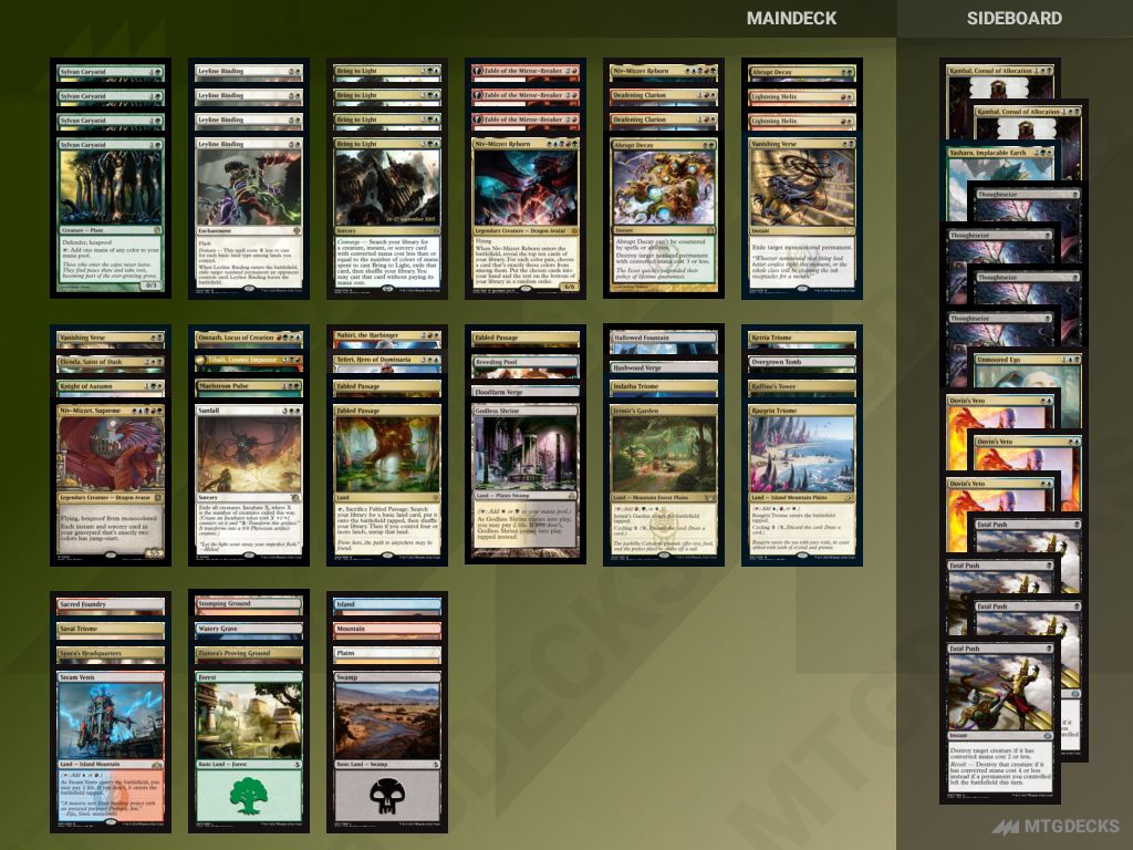 Pioneer 5 Color Niv-Mizzet deck by newbarola • MTG DECKS