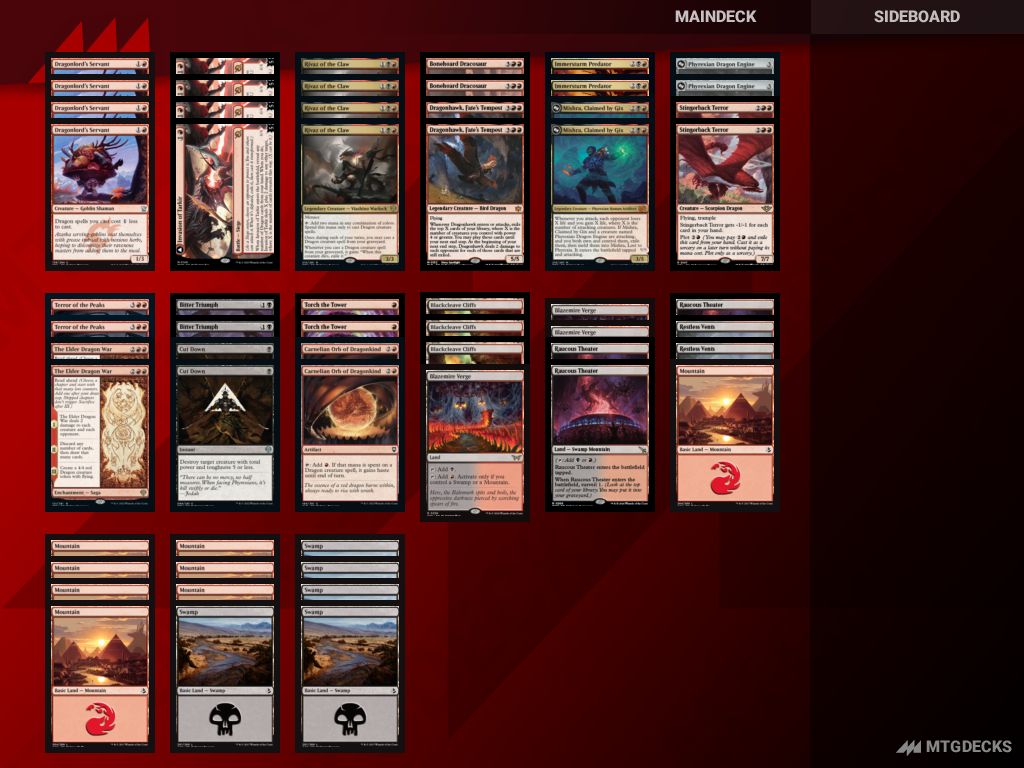 Arena Standard Rakdos Dragons deck by Aramidv • MTG DECKS