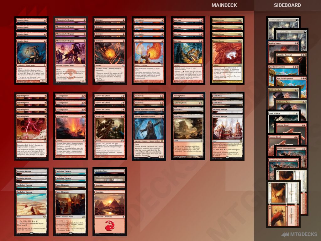 Modern Mono Red deck by オカモト レイヤ • MTG DECKS