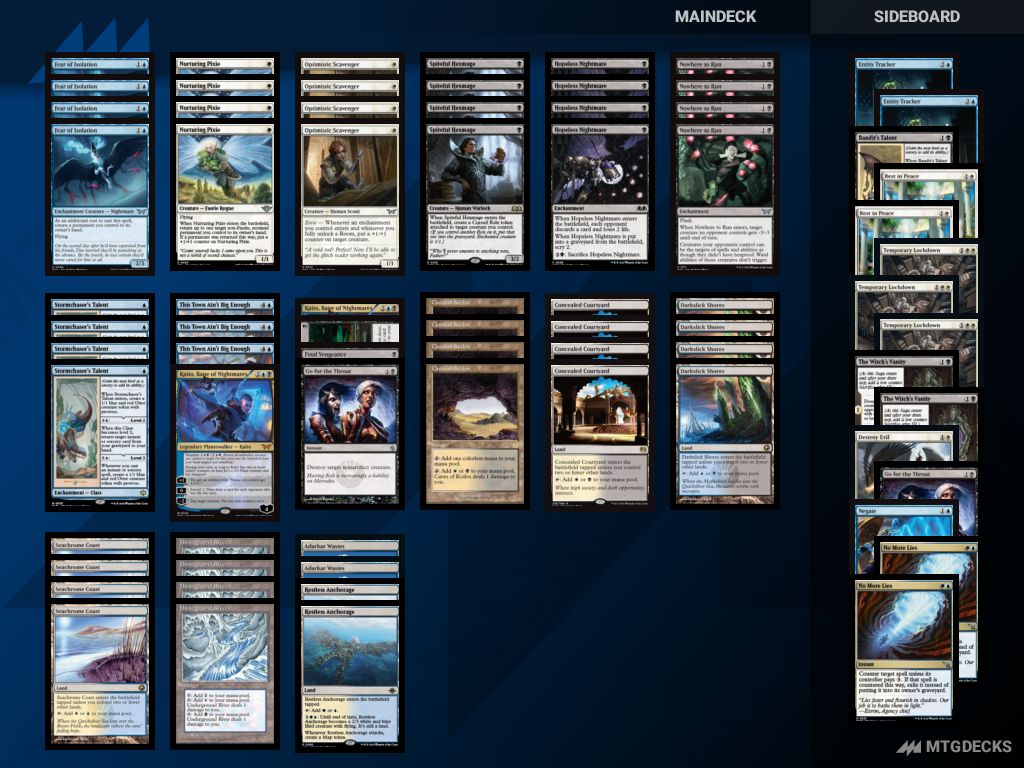 Standard Esper Pixie deck by Kobayashi Ryohei • MTG DECKS