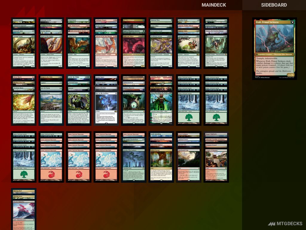 Historic-Brawl Etali, Primal Conqueror deck by MTGA-Assistant-Meta ...