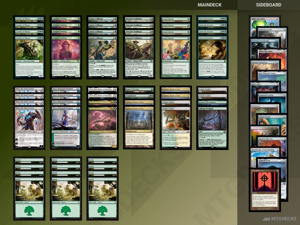 MTG Historic Mono Green Devotion - 416 top decks • MTG DECKS