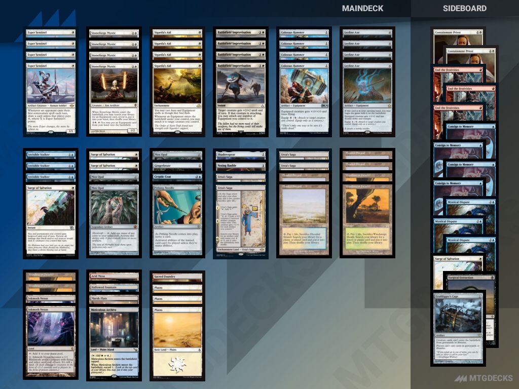 Modern Hammer Time deck by Nakamura Hiroto • MTG DECKS
