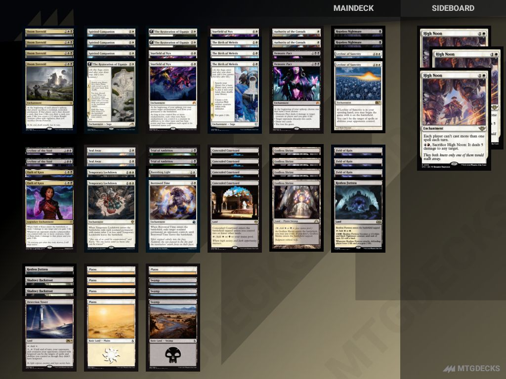 MTG Explorer Orzhov Doom top decks • MTG DECKS