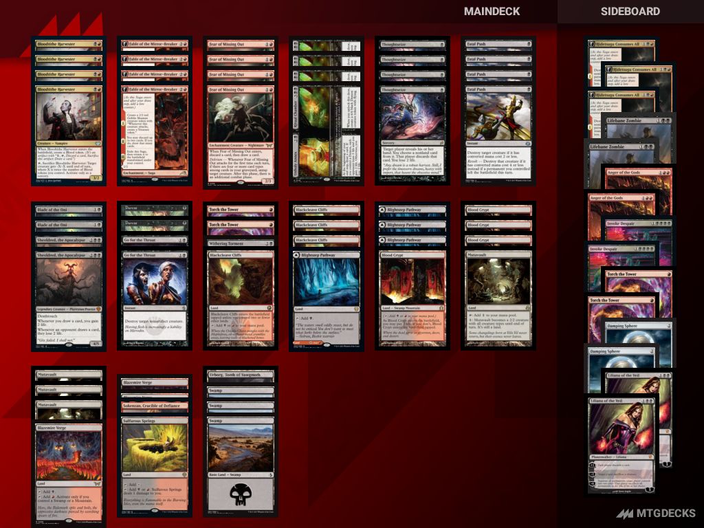 Pioneer Rakdos Demons deck by viashinoperuano • MTG DECKS