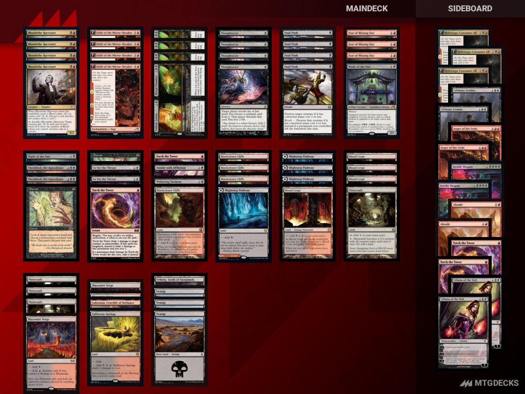 Pioneer Rakdos Demons deck by viashinoperuano • MTG DECKS