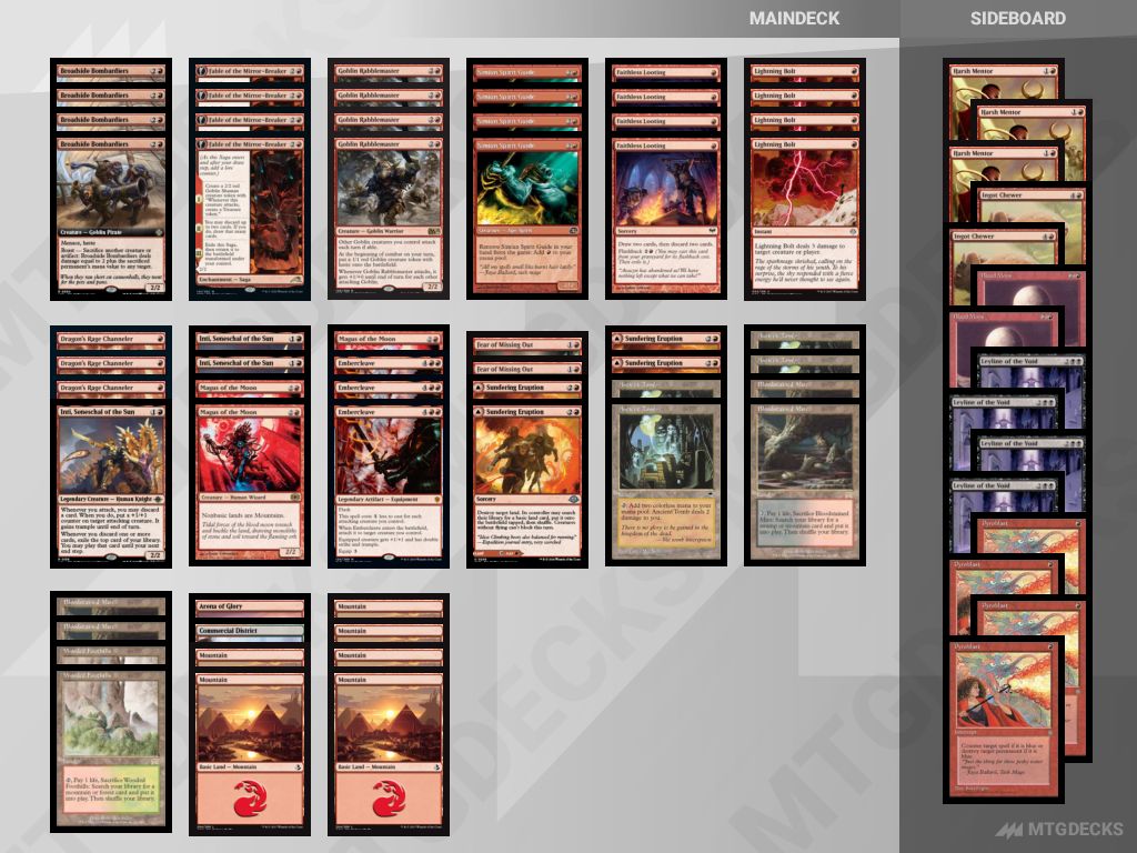 MTG Legacy Mono Red Midrange top decks • MTG DECKS
