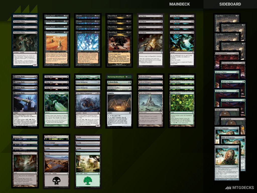 Pauper Golgari Control deck by SimoneAntonelli_ • MTG DECKS