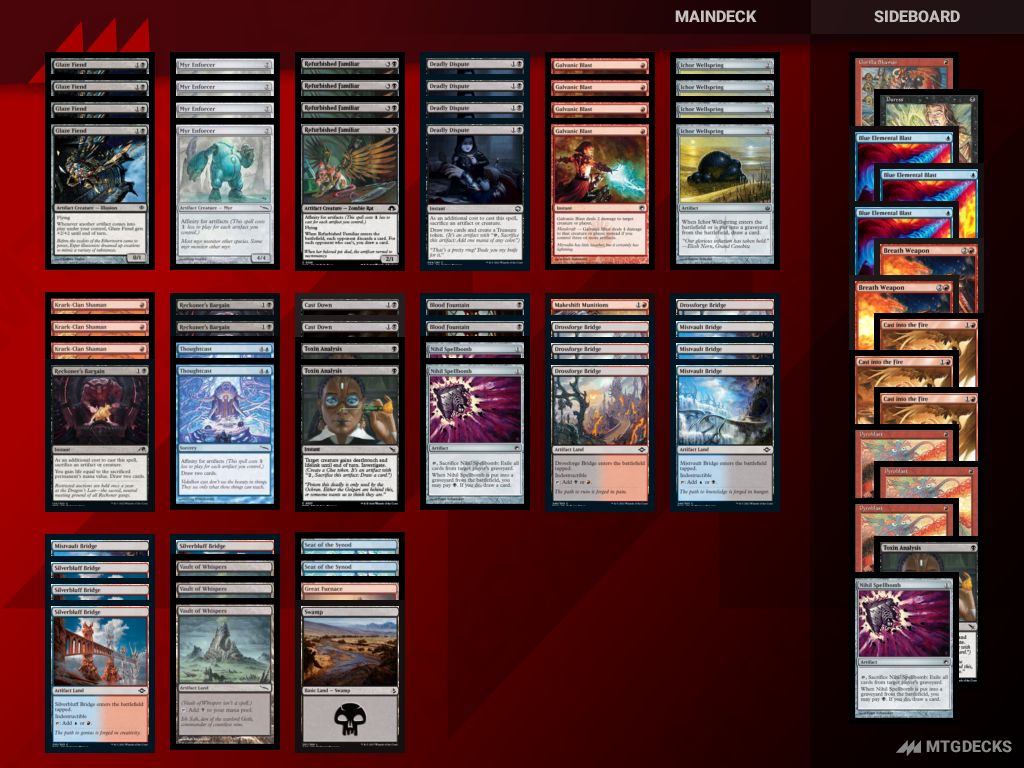 Pauper grixis affinity deck by ovinihcorta • MTG DECKS