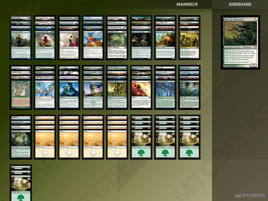 Historic-Brawl Rhys the Redeemed deck by MTGA-Assistant-Meta • MTG DECKS