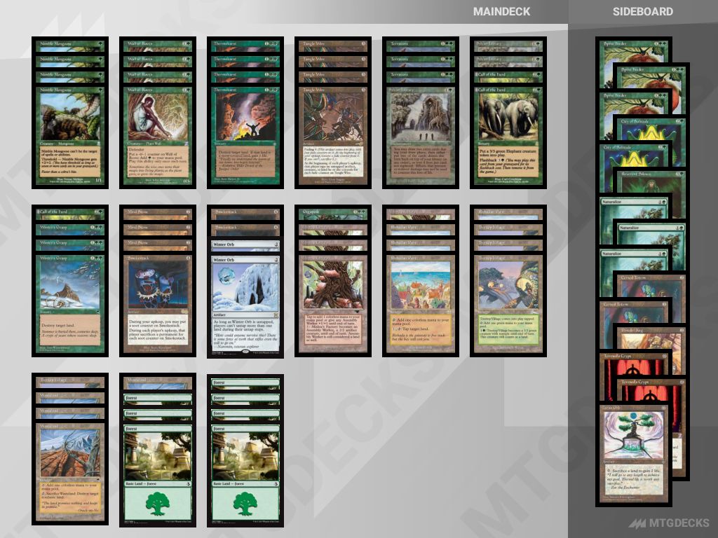Premodern Ponza deck by Maximiliano Boese • MTG DECKS