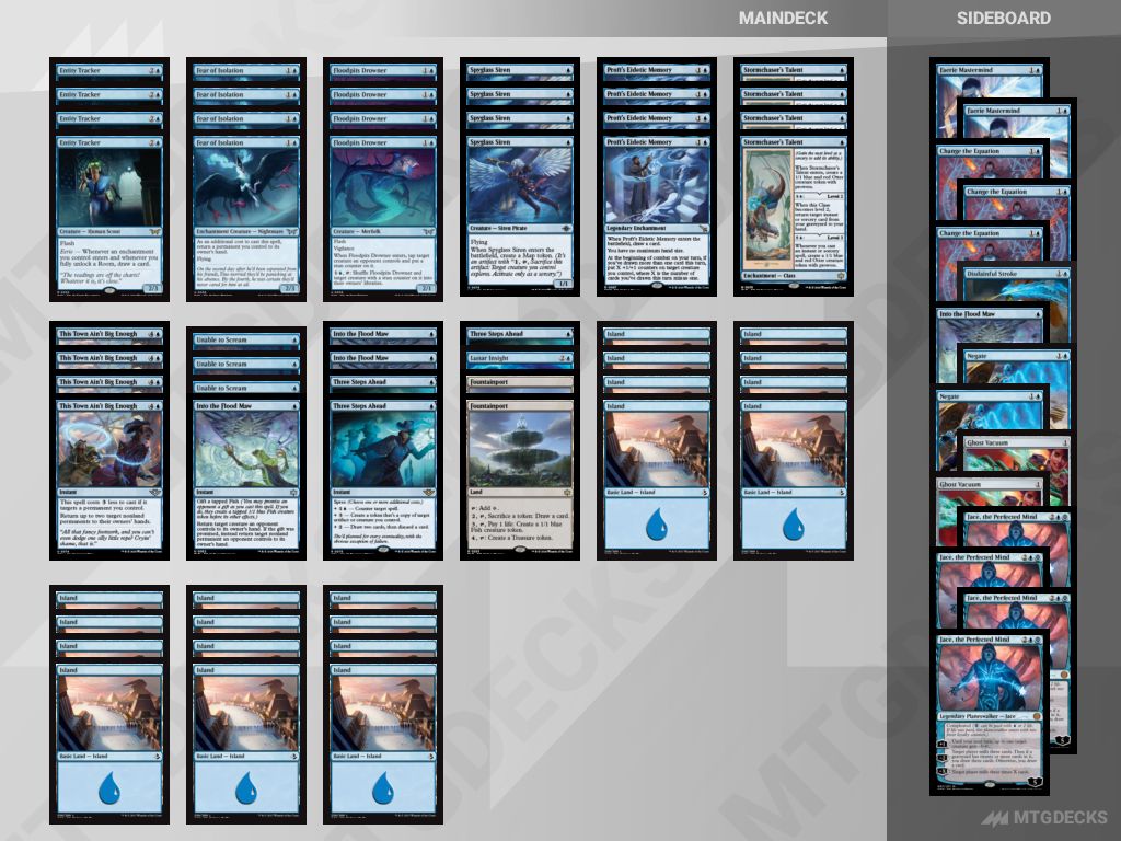 MTG Standard Foundations Mono Blue Bounce top decks • MTG DECKS