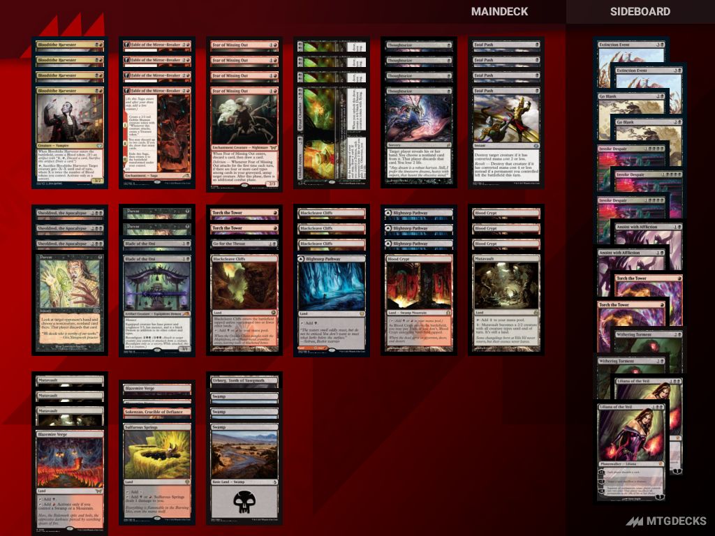 Pioneer Rakdos Demons deck by ejk • MTG DECKS