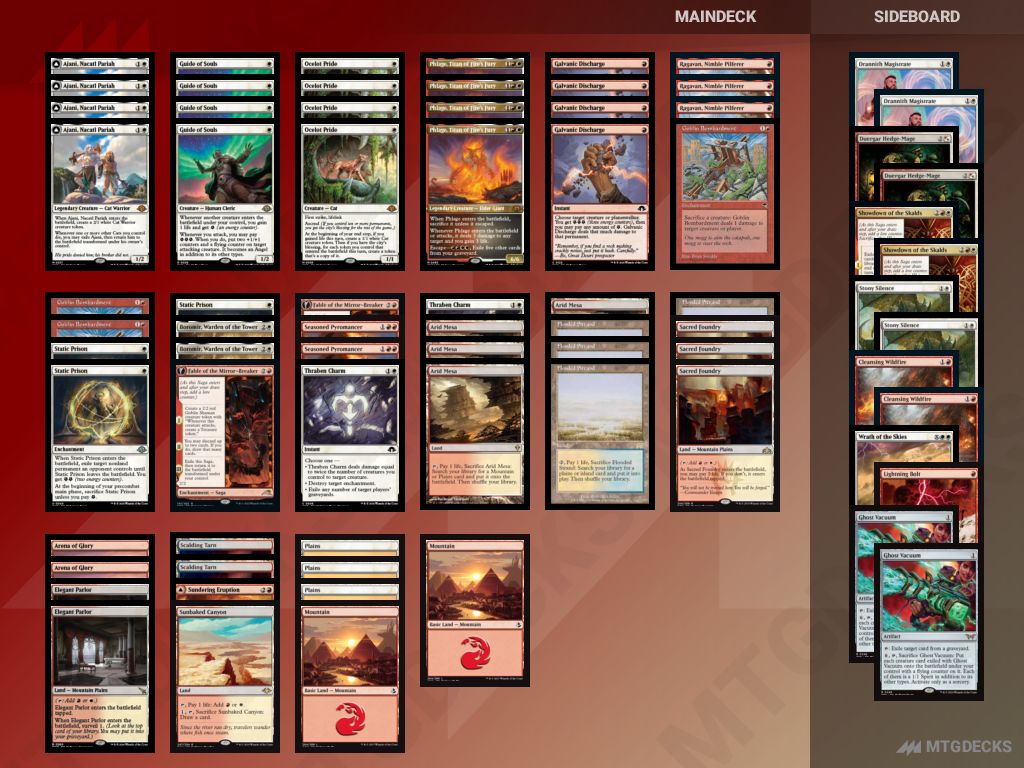 Modern Boros Energy deck by Barry Wilson • MTG DECKS