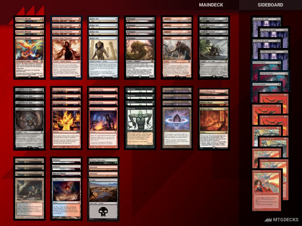 MTG Legacy Hollow Red top decks • MTG DECKS