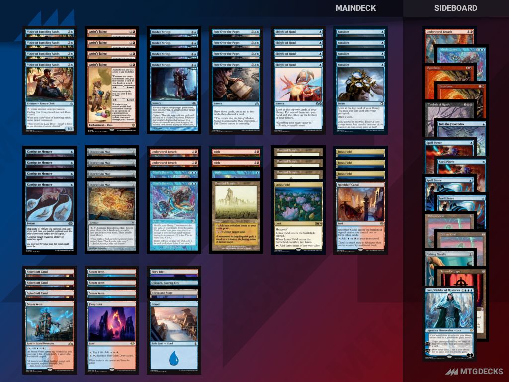 Arena Historic (H) Izzet Lotus Field deck by yerffej03 • MTG DECKS