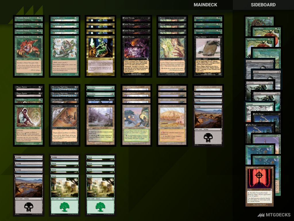 Premodern The Rock deck by Román GSG • MTG DECKS