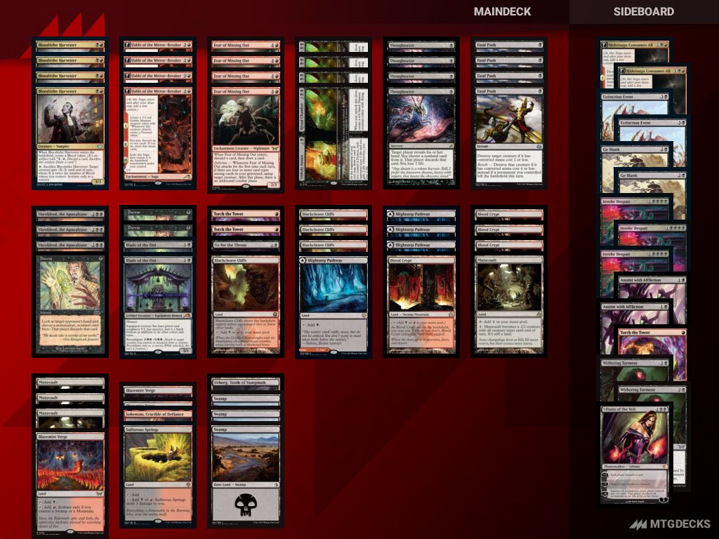 Pioneer Rakdos Demons deck by Cabezadebolo • MTG DECKS