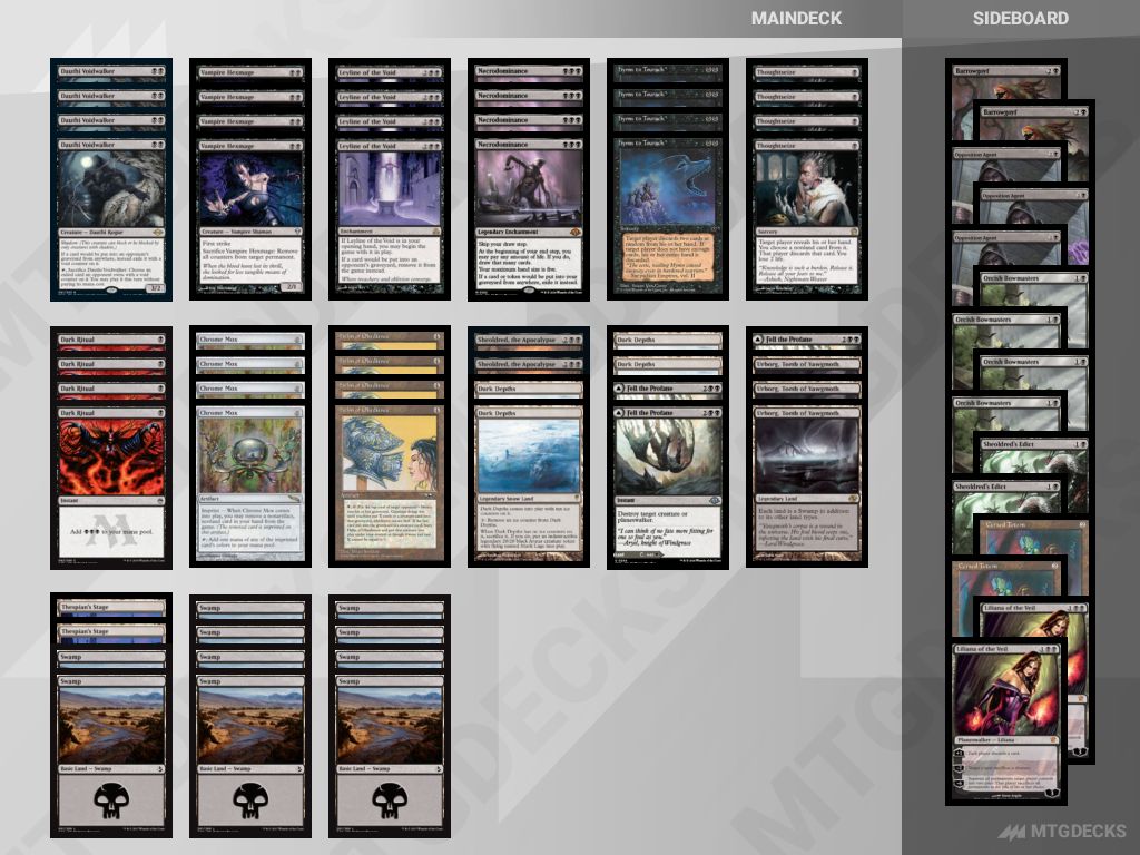 Legacy Mono-Black Combo deck by Matiuzzo • MTG DECKS