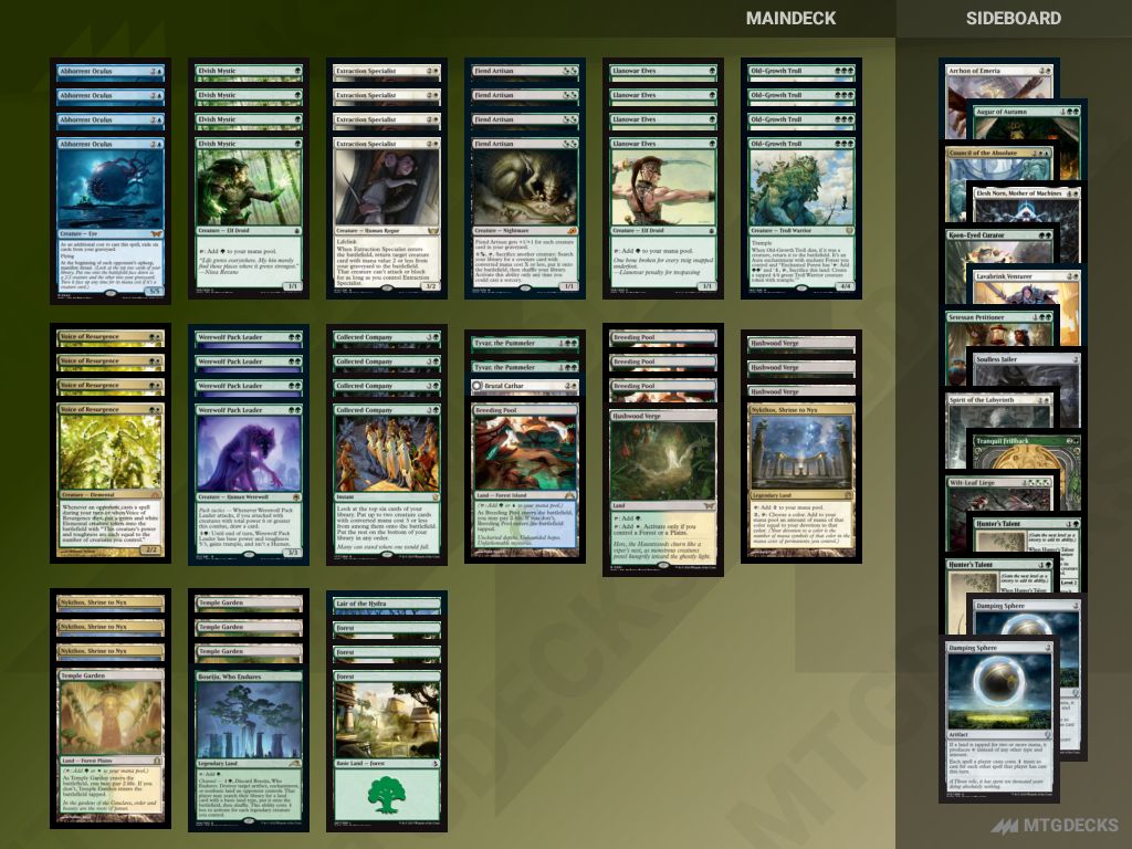 Pioneer Green Devotion deck by Thief_Of_Crowns • MTG DECKS
