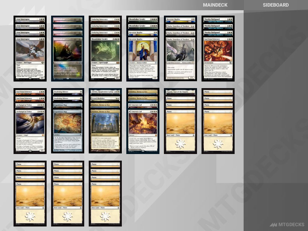 MTG Explorer Mono White Devotion top decks • MTG DECKS