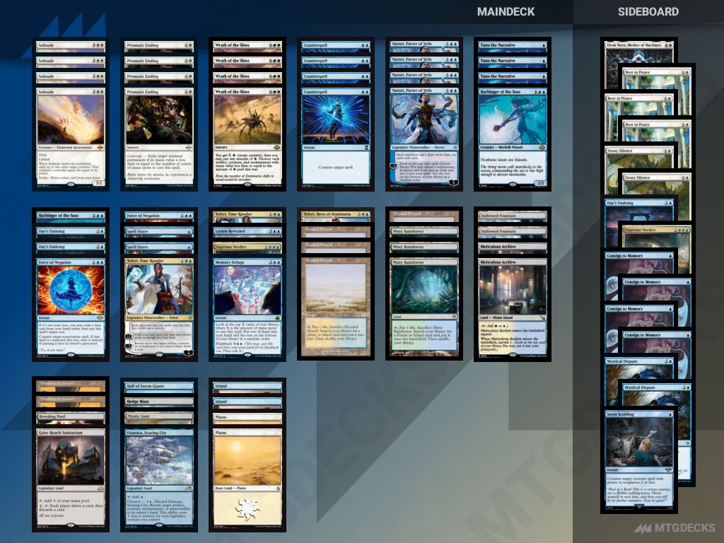 Modern Azorius Control deck by Luke Dibley • MTG DECKS