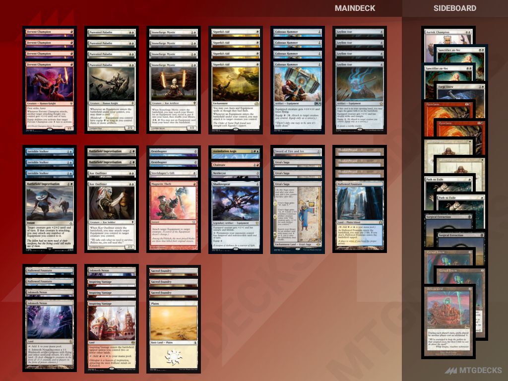 Modern Boros Hammer deck by shirx9 • MTG DECKS
