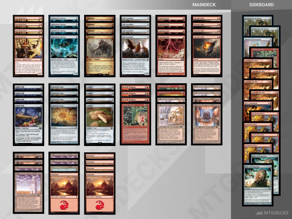 Pauper Mono Red Tron deck by Marc M. • MTG DECKS