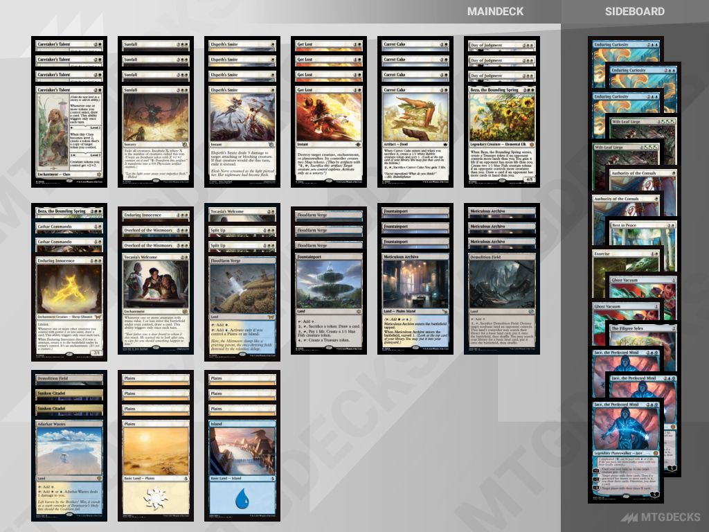 Standard Mono White control deck by Sawahata Akina • MTG DECKS