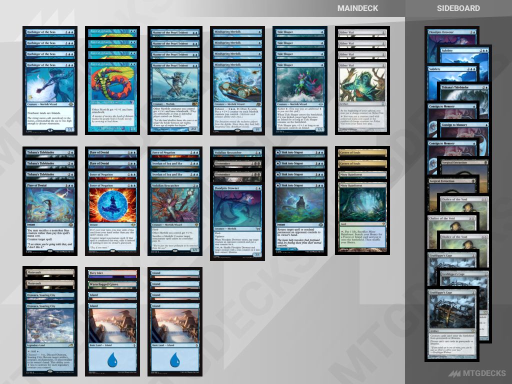 Modern Merfolk deck by Inoue Tomohiro • MTG DECKS