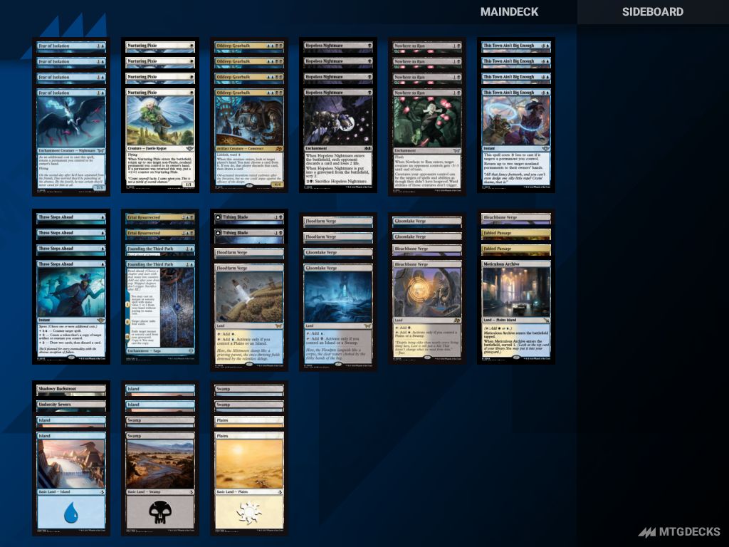 MTG Standard Aetherdrift Esper Bounce top decks • MTG DECKS
