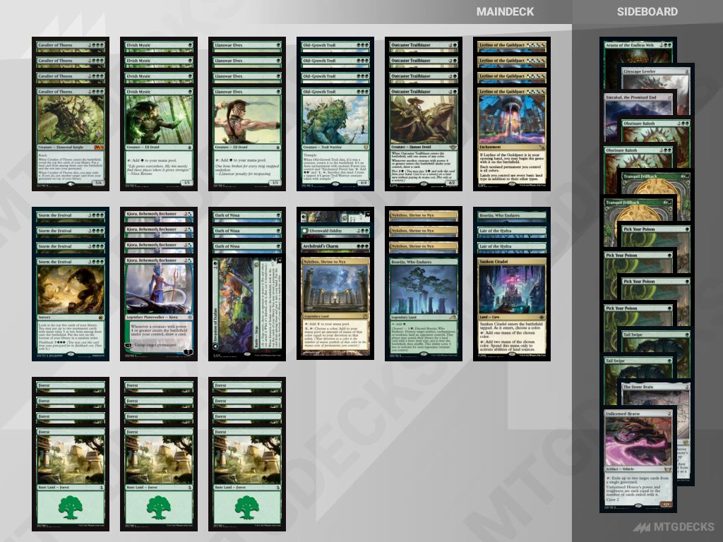Pioneer Green Devotion deck by c00kie_monster • MTG DECKS