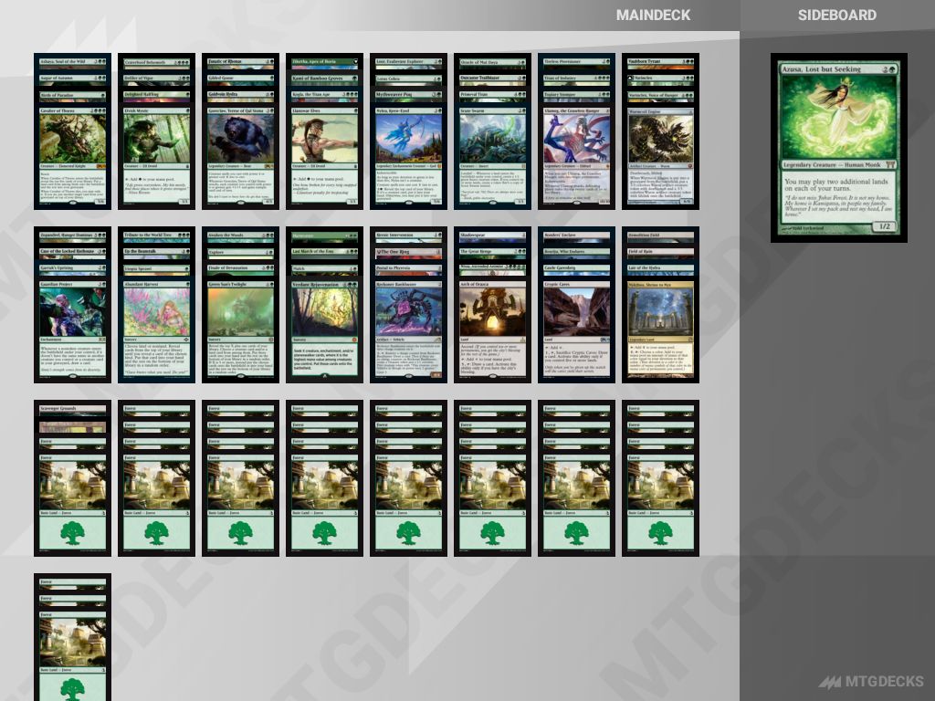 Historic-Brawl Azusa, Lost but Seeking deck by MTGA-Assistant-Meta ...