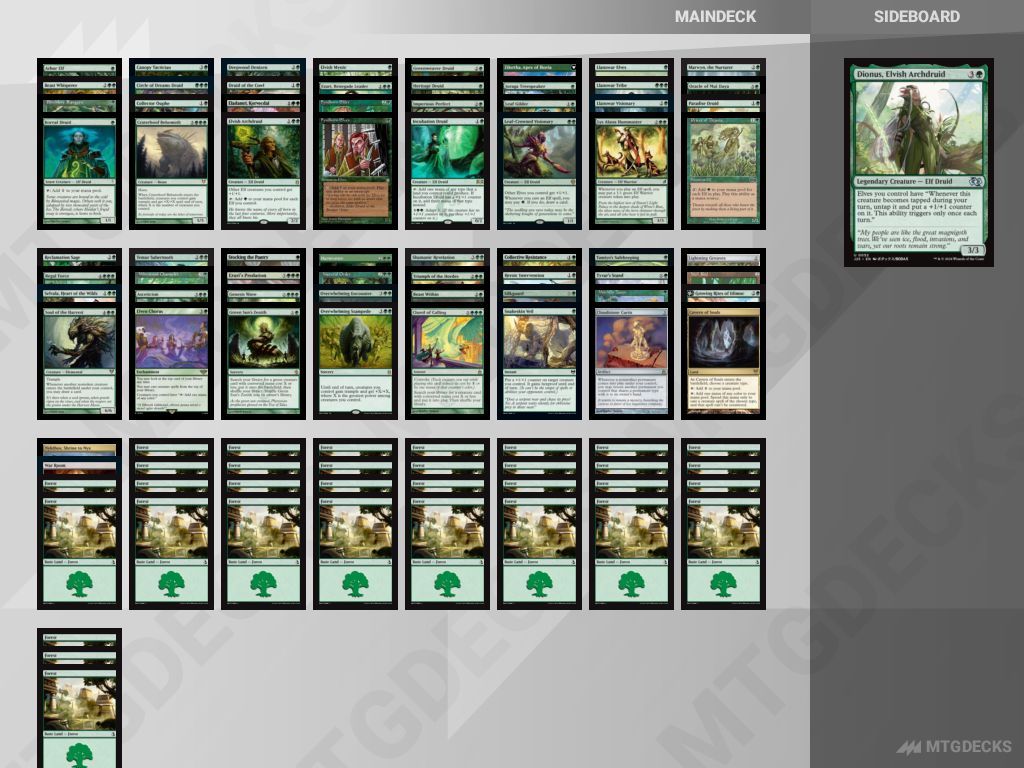 Commander Dionus, Elvish Archdruid deck by Michael Dyrud • MTG DECKS