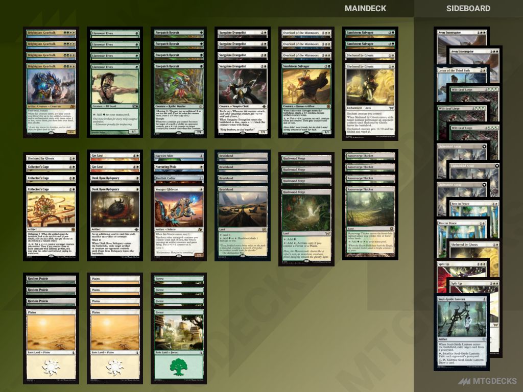 Standard Selesnya Cage deck by Hansuccio • MTG DECKS
