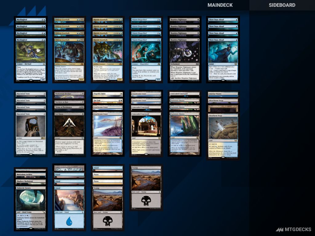MTG Standard Aetherdrift Esper Hulks top decks • MTG DECKS