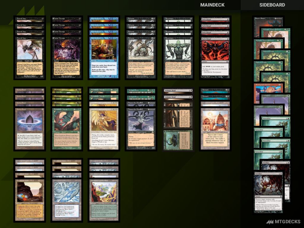 Premodern Five-color Reanimator deck by Felipe Gonçalves • MTG DECKS