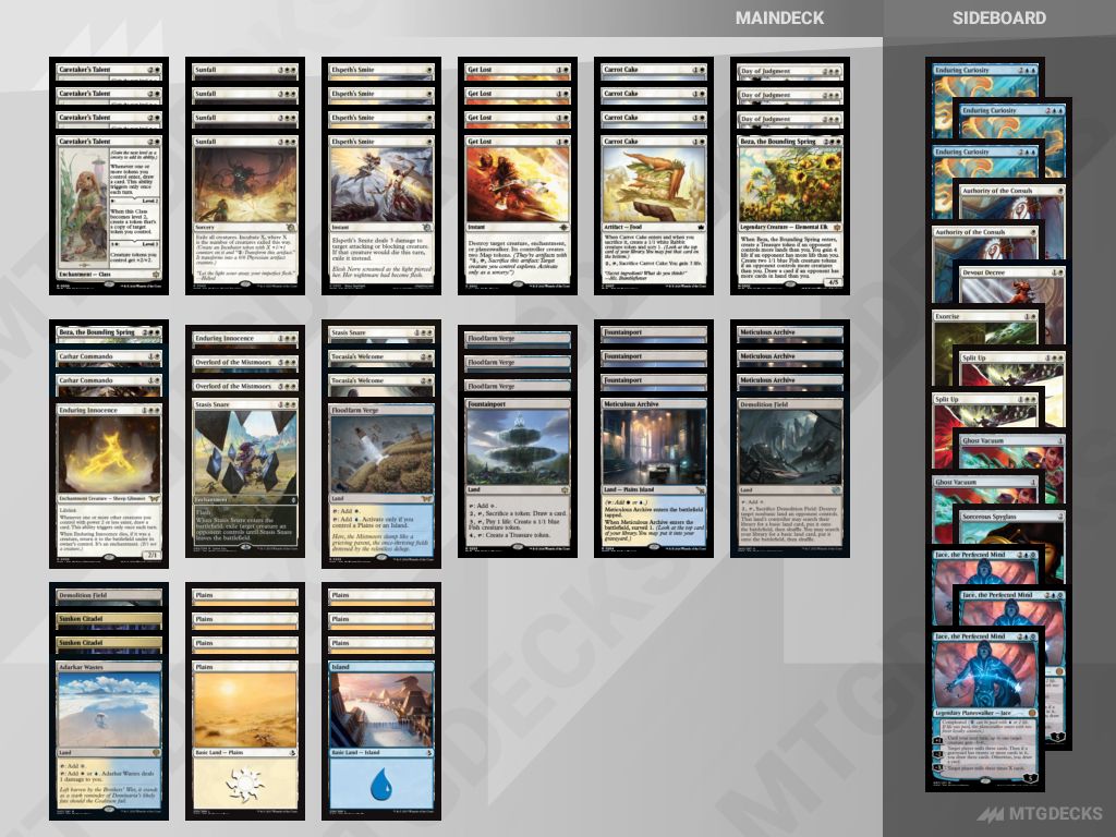 Standard Mono White control deck by Sawahata Akina • MTG DECKS