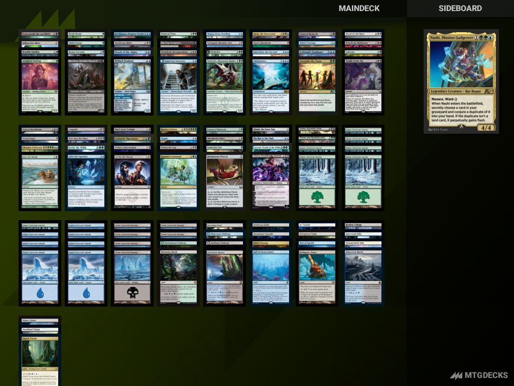 Historic-Brawl Nashi, Illusion Gadgeteer deck by MTGA-Assistant-Meta ...