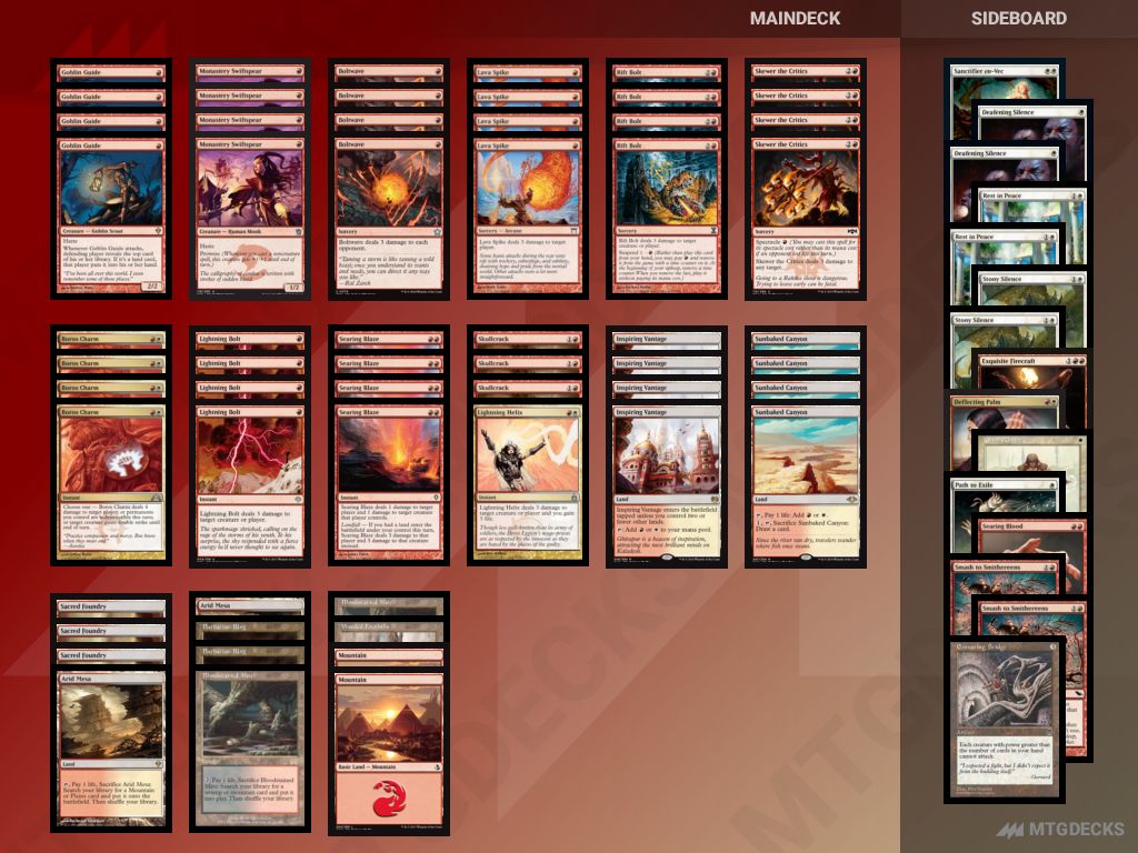 Modern Burn deck by nahuel10 • MTG DECKS