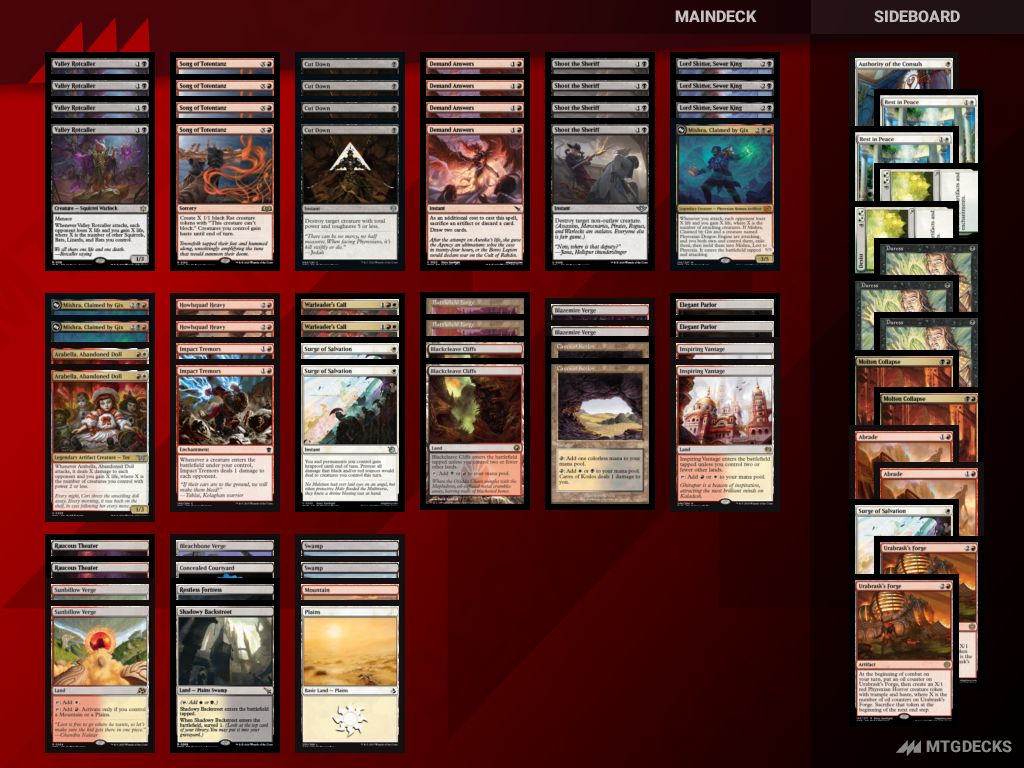 Arena Standard (AD.S) Mardu Drain deck by Bando • MTG DECKS