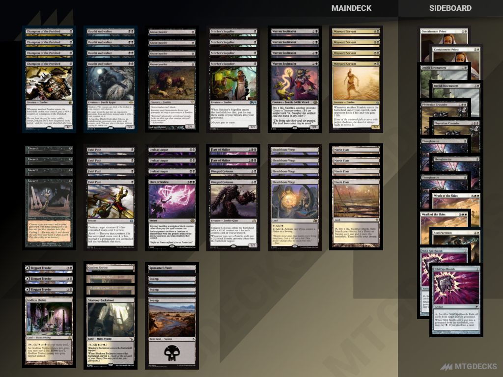Modern Zombie deck by Takada Takuya • MTG DECKS