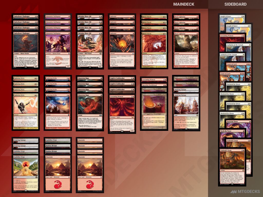 Arena Standard Red Deck Wins deck by sims • MTG DECKS