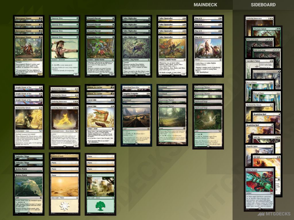 Standard Rabbit Convoke deck by Michael K • MTG DECKS