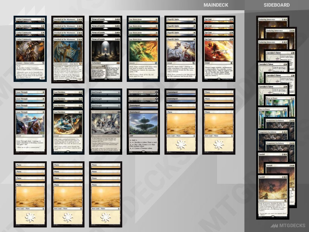 MTG Standard Aetherdrift Mono White Control top decks • MTG DECKS