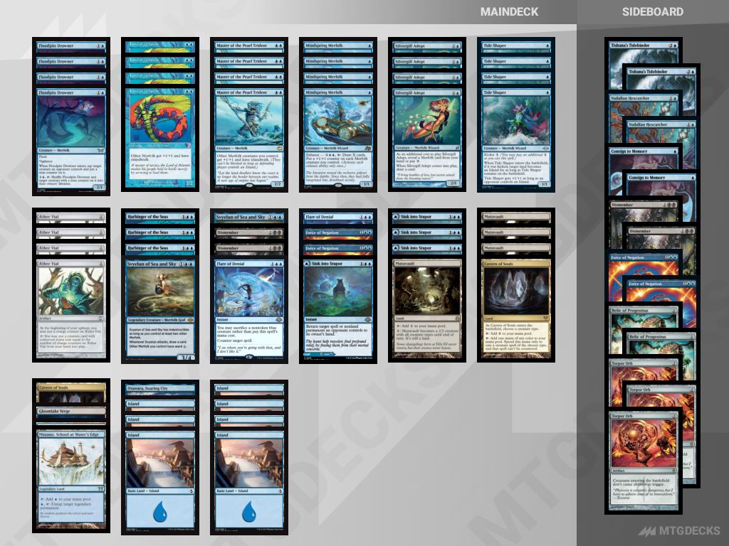 Modern Merfolk deck by thekidmandude • MTG DECKS